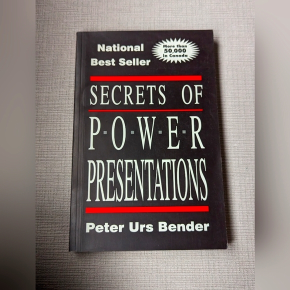 Other | Secrets Of Power Presentations Book By Peter Urs Bender | Poshmark